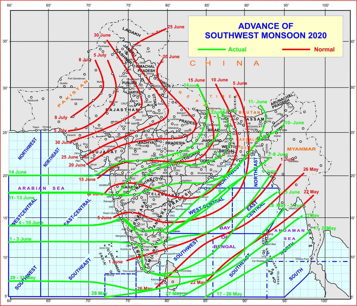Monsoon reaches Mumbai, widespread rainfall to continue over ...